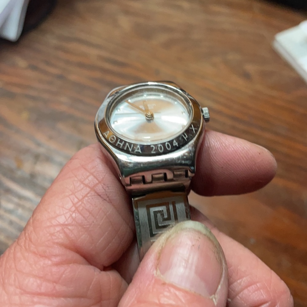 2004 Swatch Antocchi Watch Engraved From 2004 Olympics - Gem